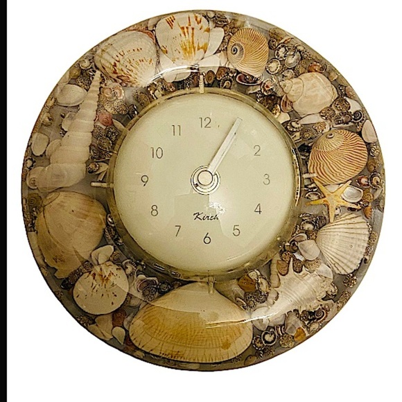 Kirch | Wall Decor | Kirch Wall Clock With Loaded Inside Sea Shells ...